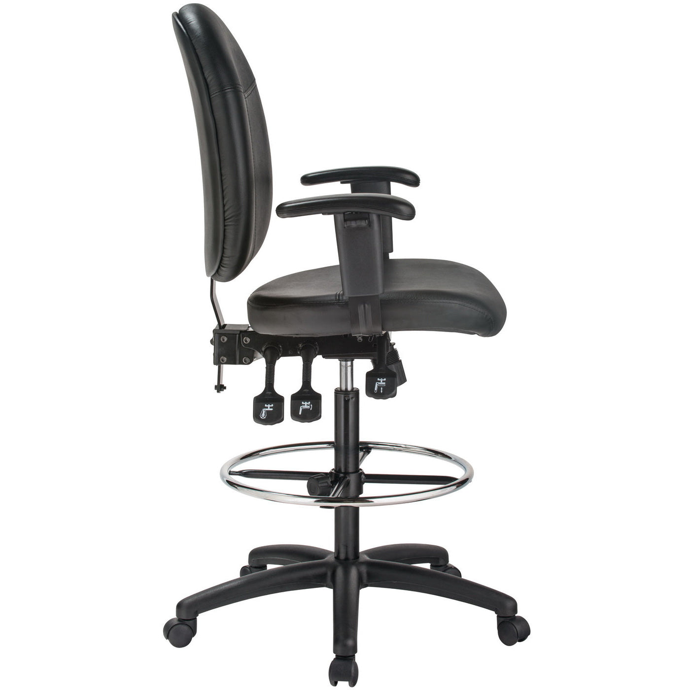 Harwick Extra Tall Ergonomic Leather Drafting Chair — The Ergo Shoppe