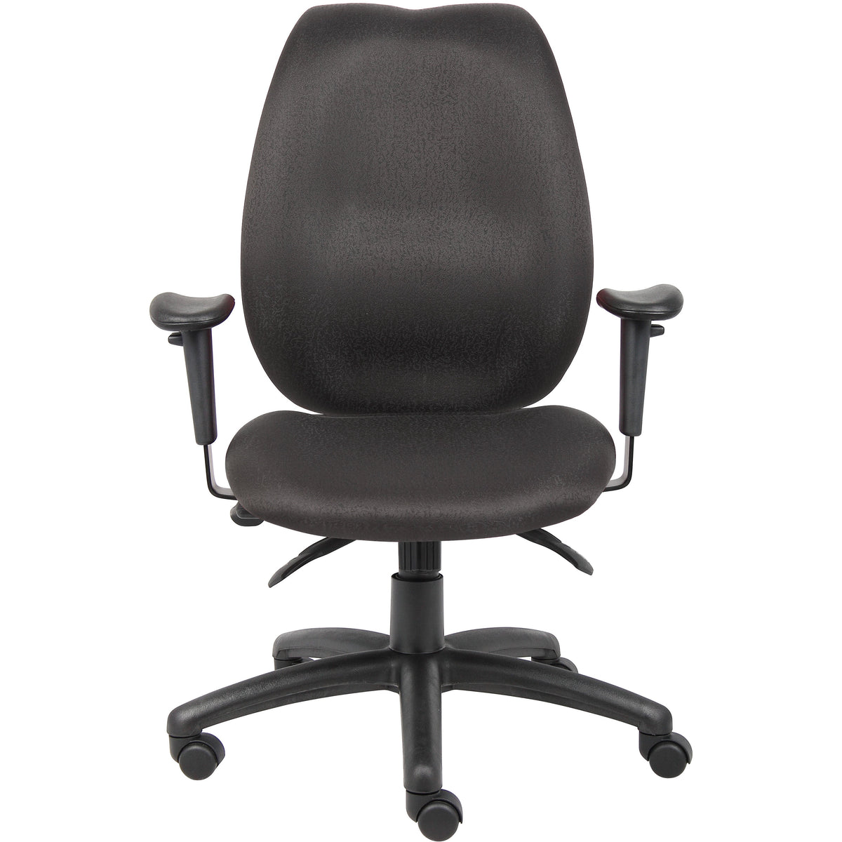 Boss Black High Back Task Chair With Seat Slider — The Ergo Shoppe