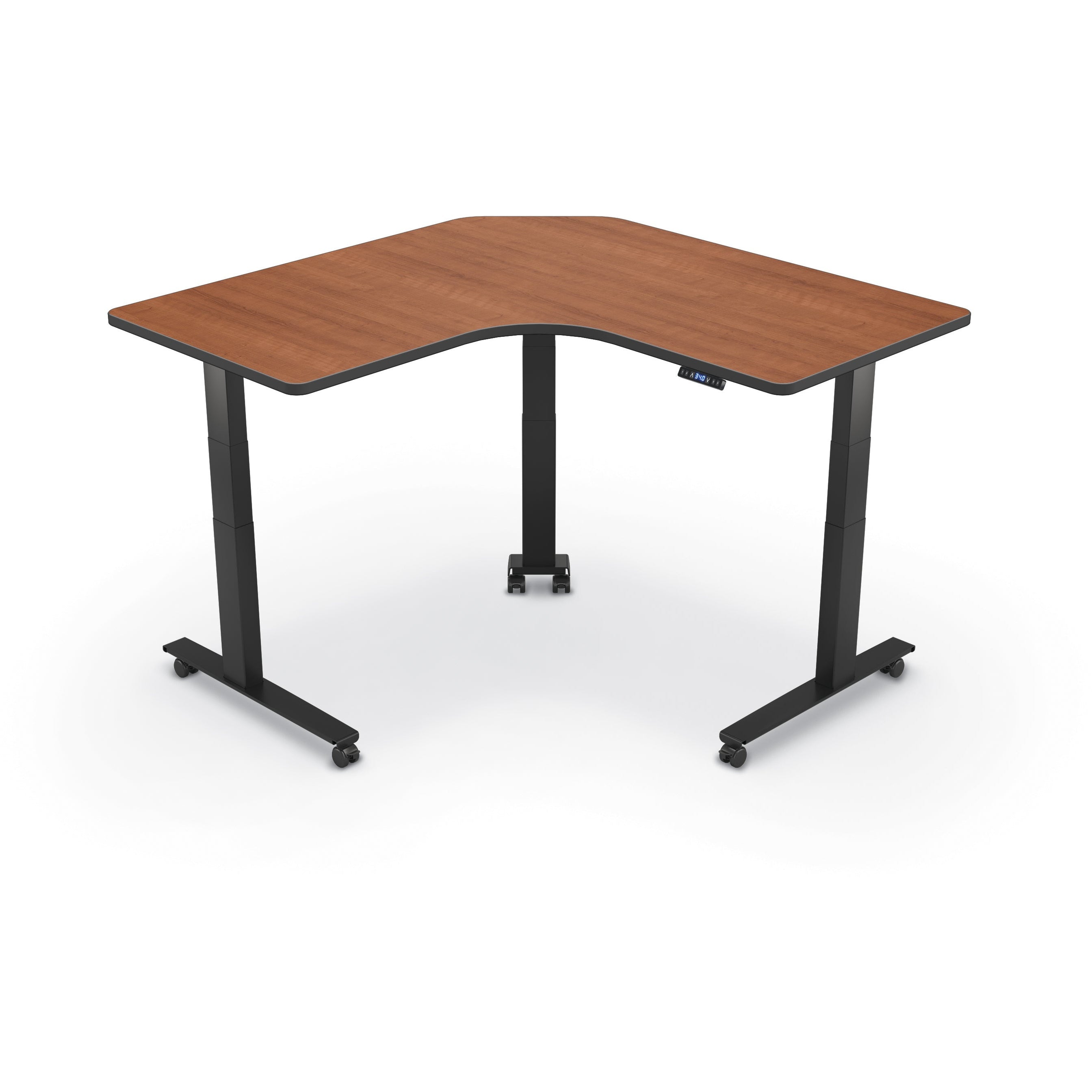 MooreCo Elate Electric Height Adjustable Desk (3-LEG Corner) — The Ergo Shoppe